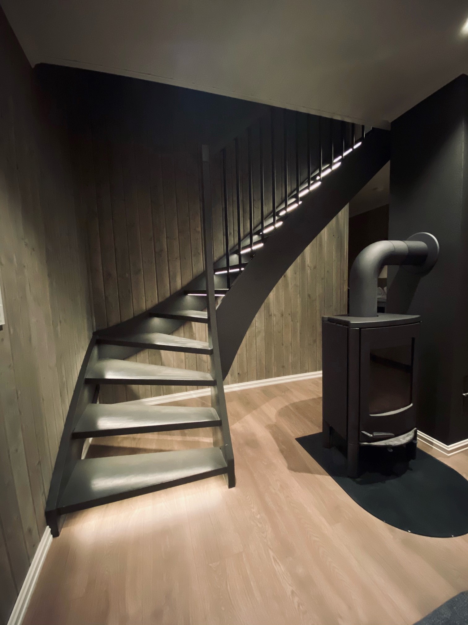 LED-Strip i trapp - Nordesign